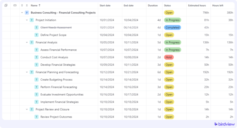 Work breakdown structure (WBS) in project management | Birdview